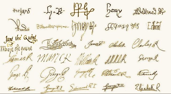 The signatures of England’s kings and queens since Richard II…. – The ...