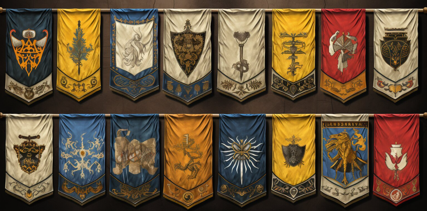 An illiterate medieval man could read flags like the back of his hand ...